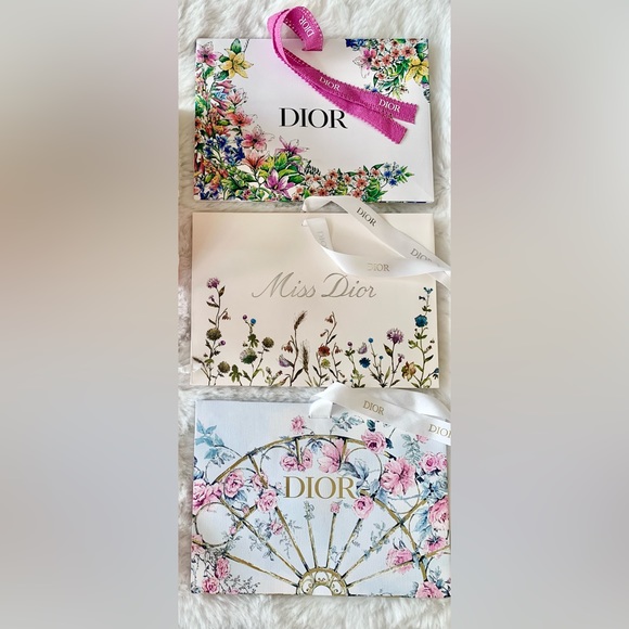 Dior | Other | New Dior Limited Edition Paper Shopping Bags With ...